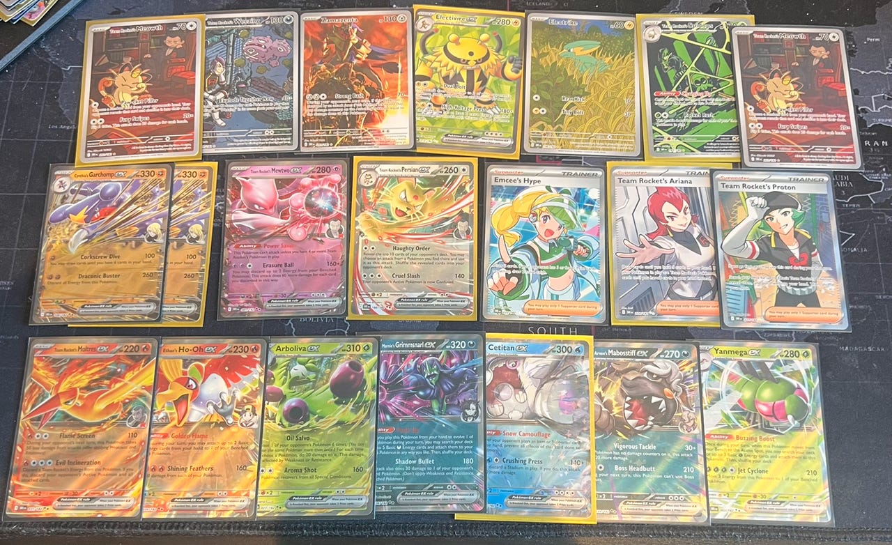Destined Rivals hits. Full art, illustrator rares(IR) og ex kort | FINN ...