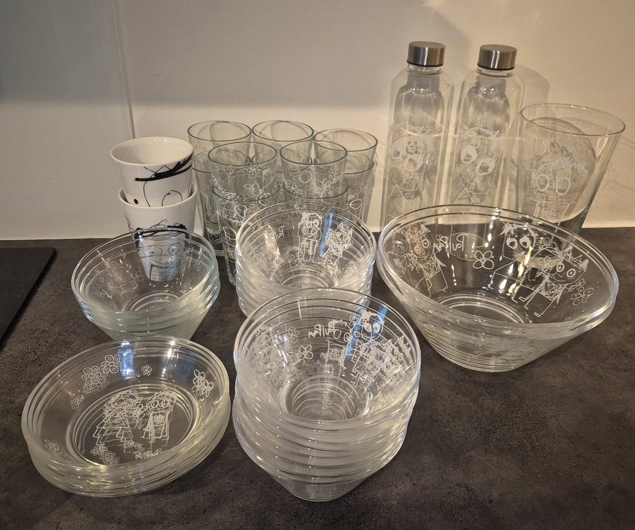 Poul Pava glass, skåler, vase og flaske | FINN-torget