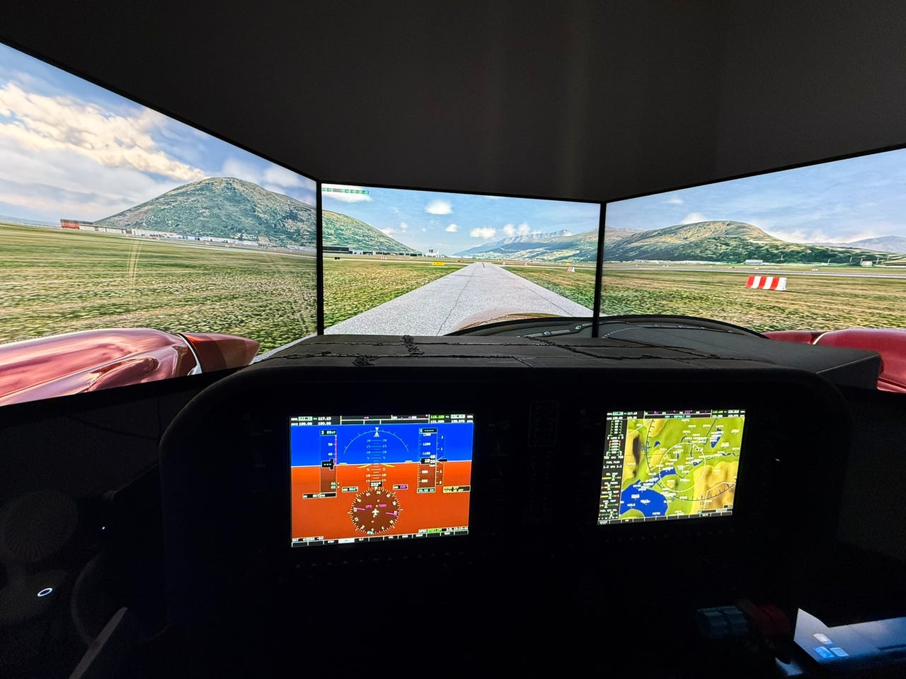 Komplett G1000 flysimulator – Brunner CLS-E MK II, Thrustmaster TPR ...