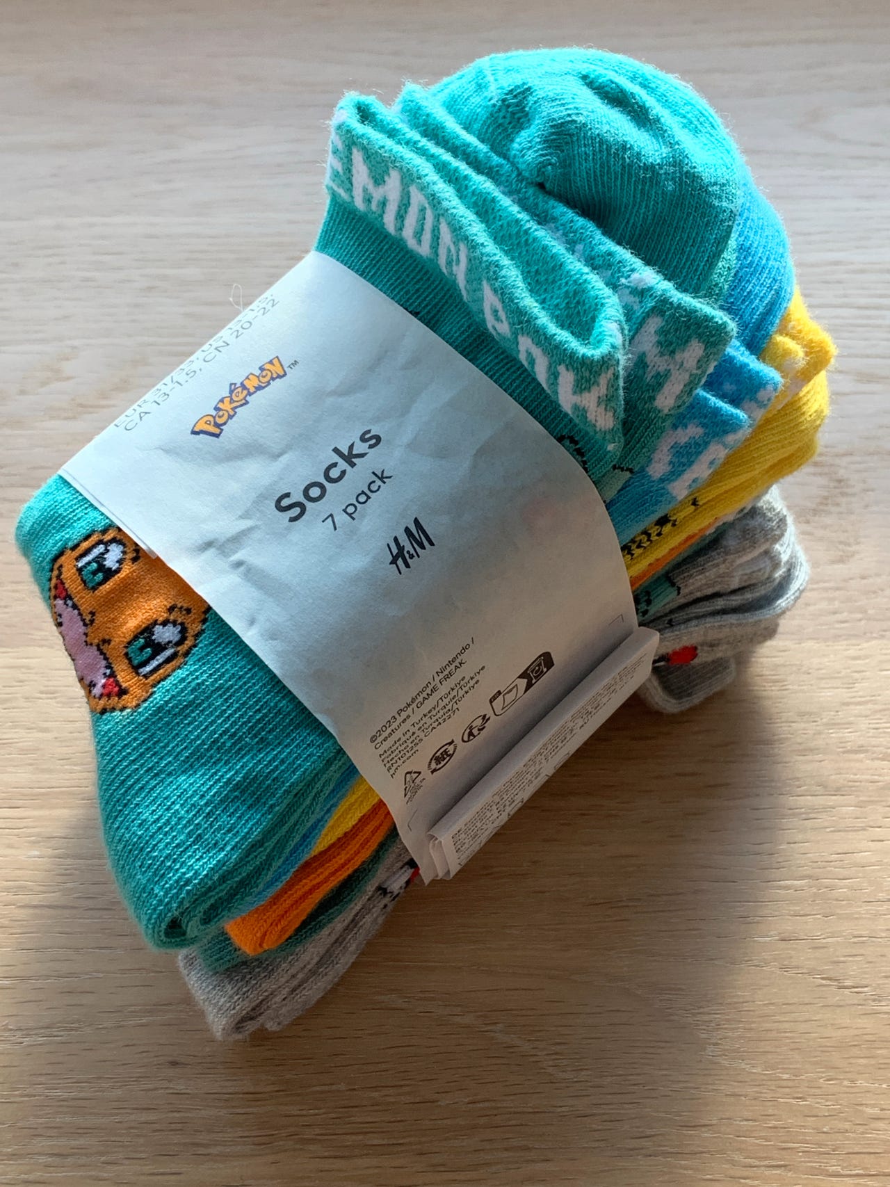 Ubrukte pokemon sokker i str. 31/33 | FINN-torget