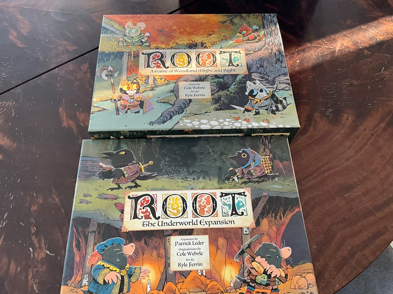 Root + The Underworld expansion + Exiles and Partisans + Folded space ...
