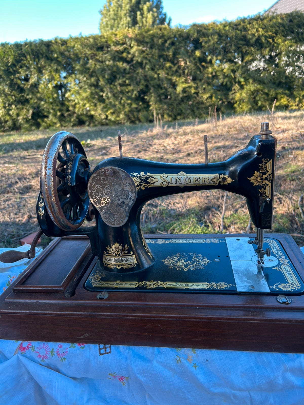 Antikk Singer symaskin. | FINN-torget