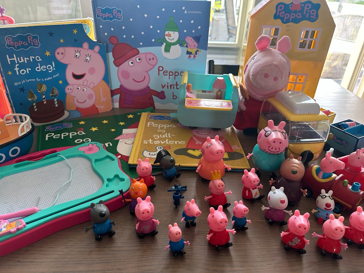 Peppa Gris Lekesett med Figurer og Tilbehør | FINN-torget