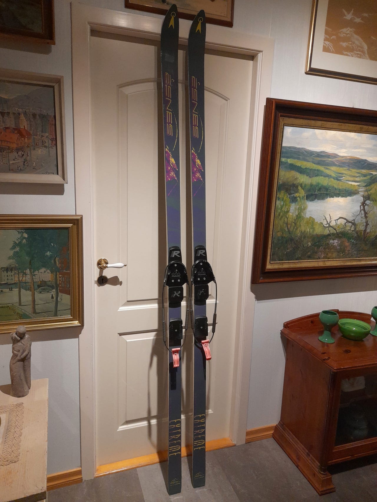 Åsnes Mountain Extreme fjellski m/stålkant 203 cm.m/Rottefella Riva 3 ...