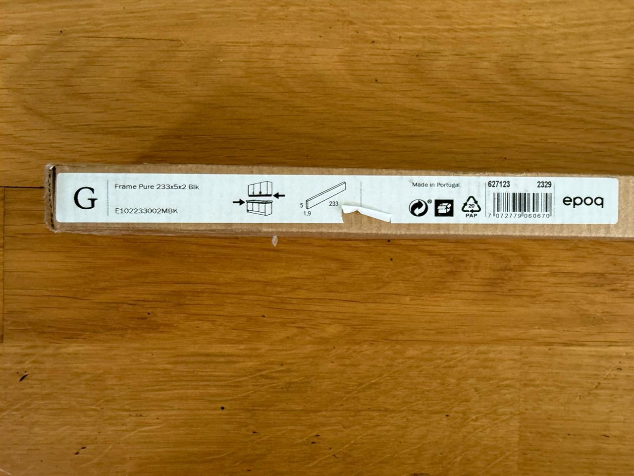 Epoq Pure Matt ramme til kjøkken 233x5x2 (sort) | FINN-torget