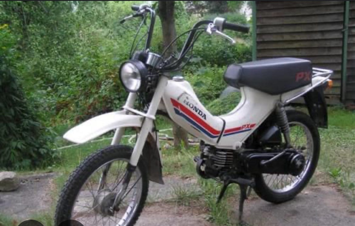 Hvit Honda px ønskes kjøpt | FINN-torget