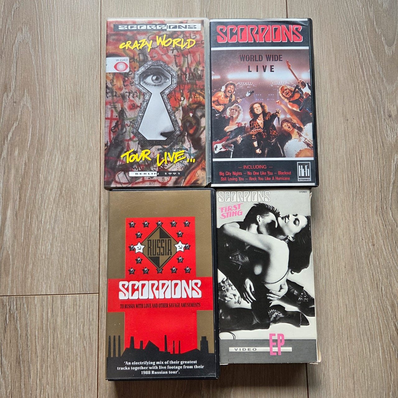 Scorpions VHS Live og video album, selges samlet | FINN-torget