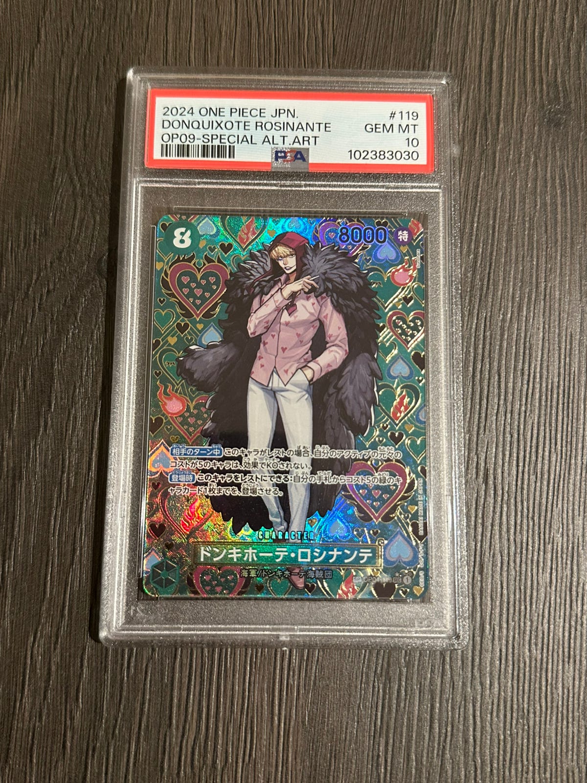 One piece / OP09 / Donquixote rosinante SP / psa 10 Japanese. | FINN-torget