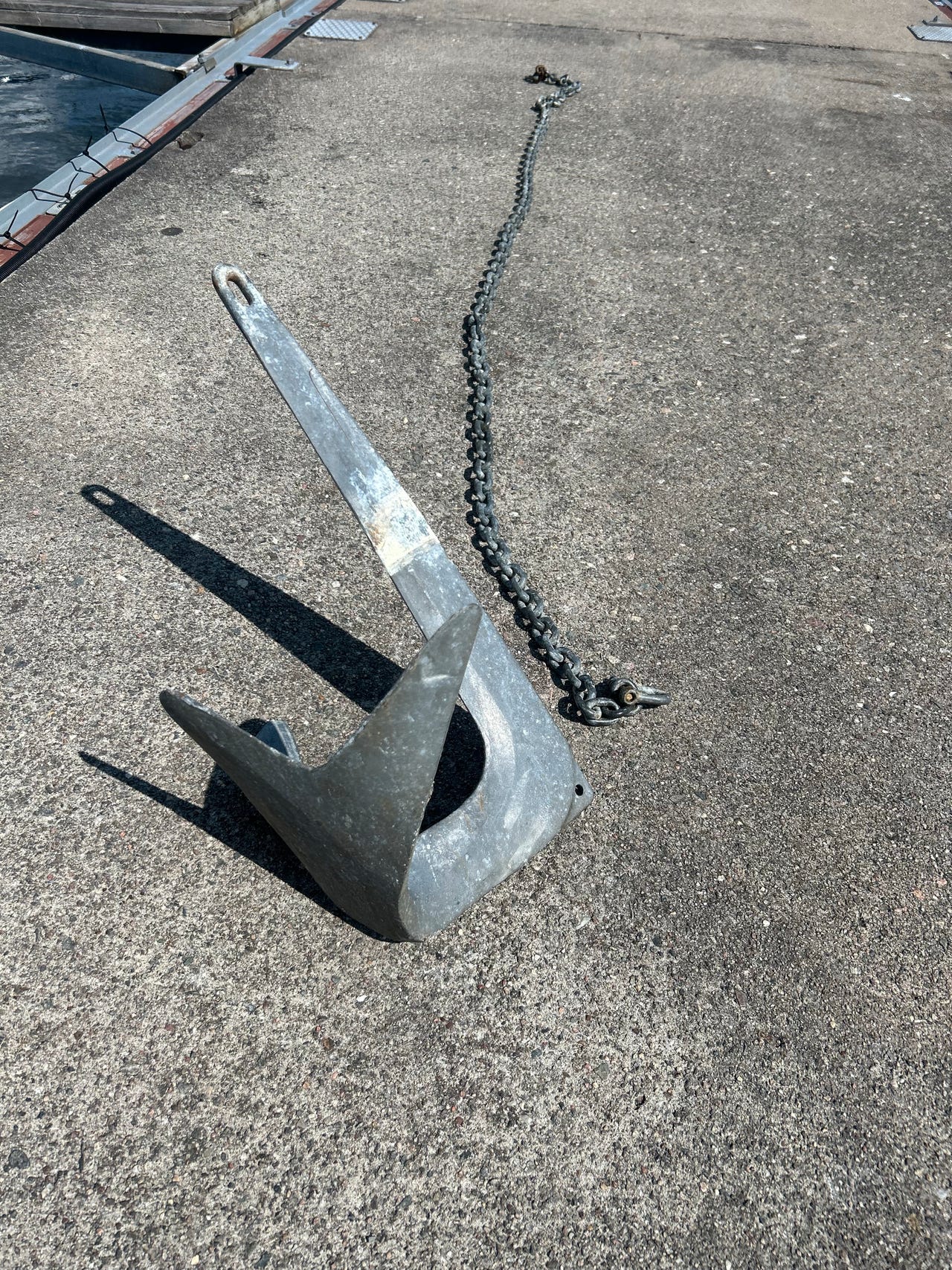 M anker Bruce anker 10kg m 3m 8mm kjetting | FINN-torget