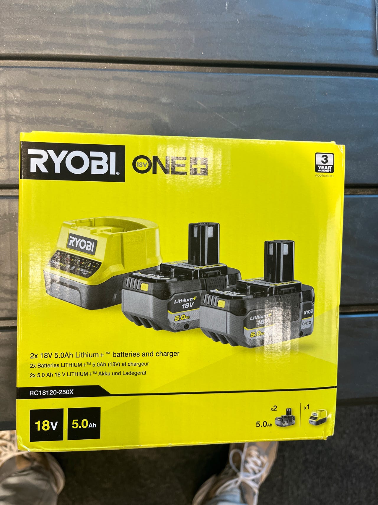 2 x Ryobi Batteri 5ah + lader | FINN-torget