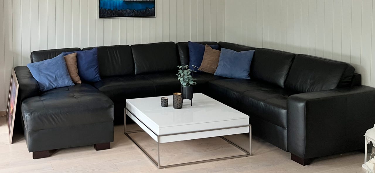 Kvalitets sofa i skinn selges rimelig | FINN-torget