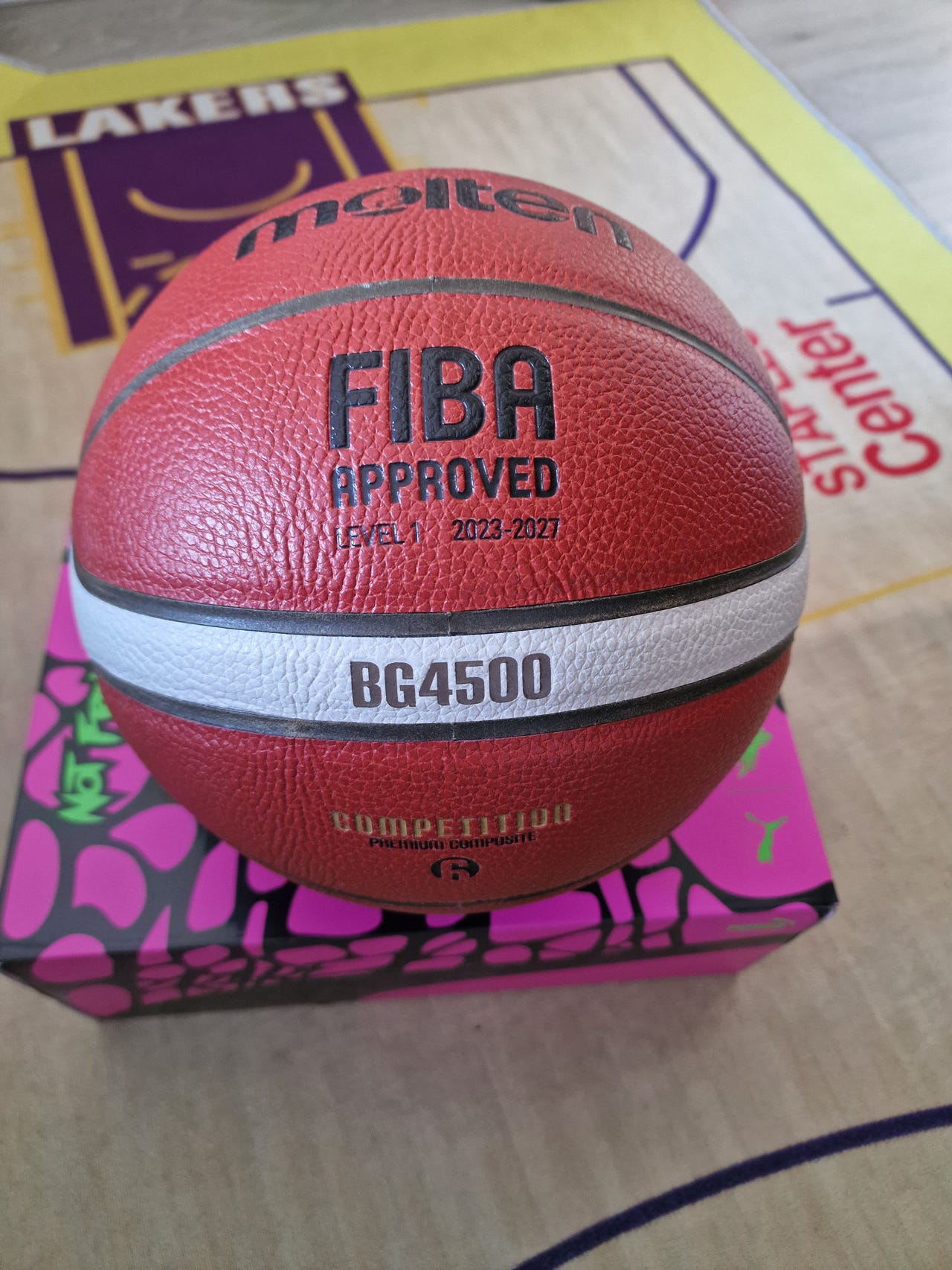 Molten BG4500 Basketball FIBA Godkjent Rød/Hvit | FINN-torget