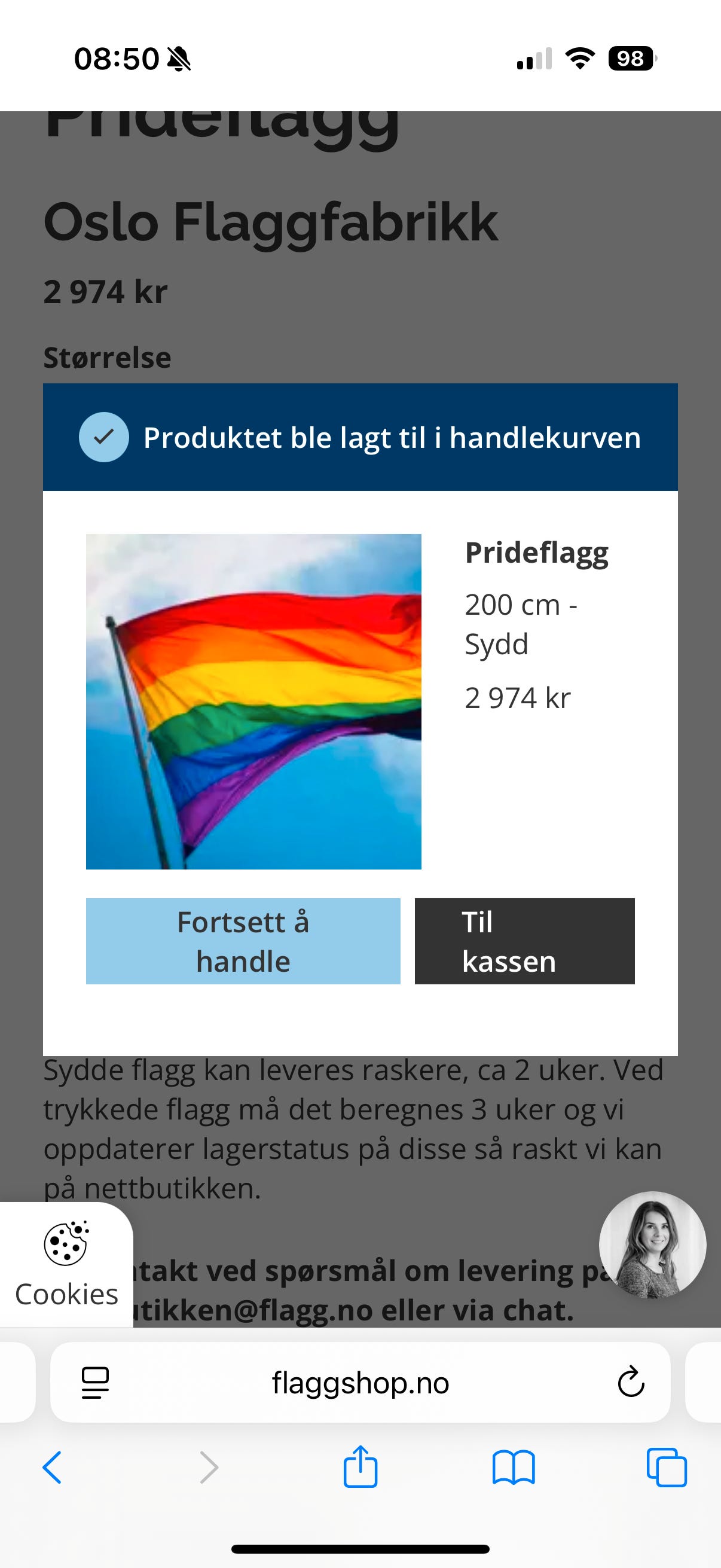 Pride flagg - 200 cm sydd | FINN-torget