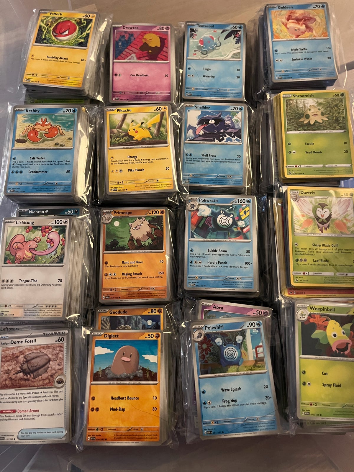 Pokémon 151 Common/Uncommon ENG– 130 ulike kort, selges enkeltvis (4000 ...