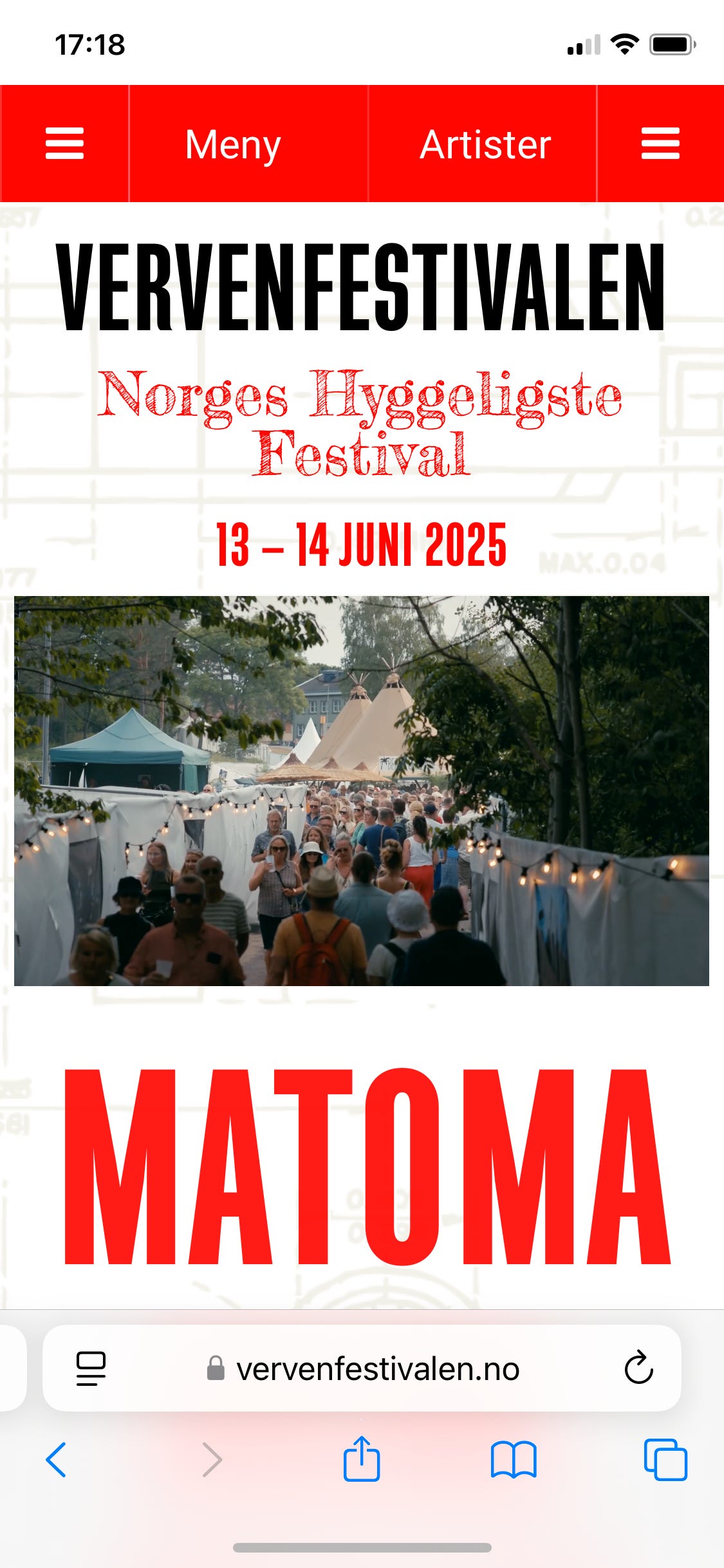 To-dagers festivalpass til Verven 13. og 14.juni | FINN-torget