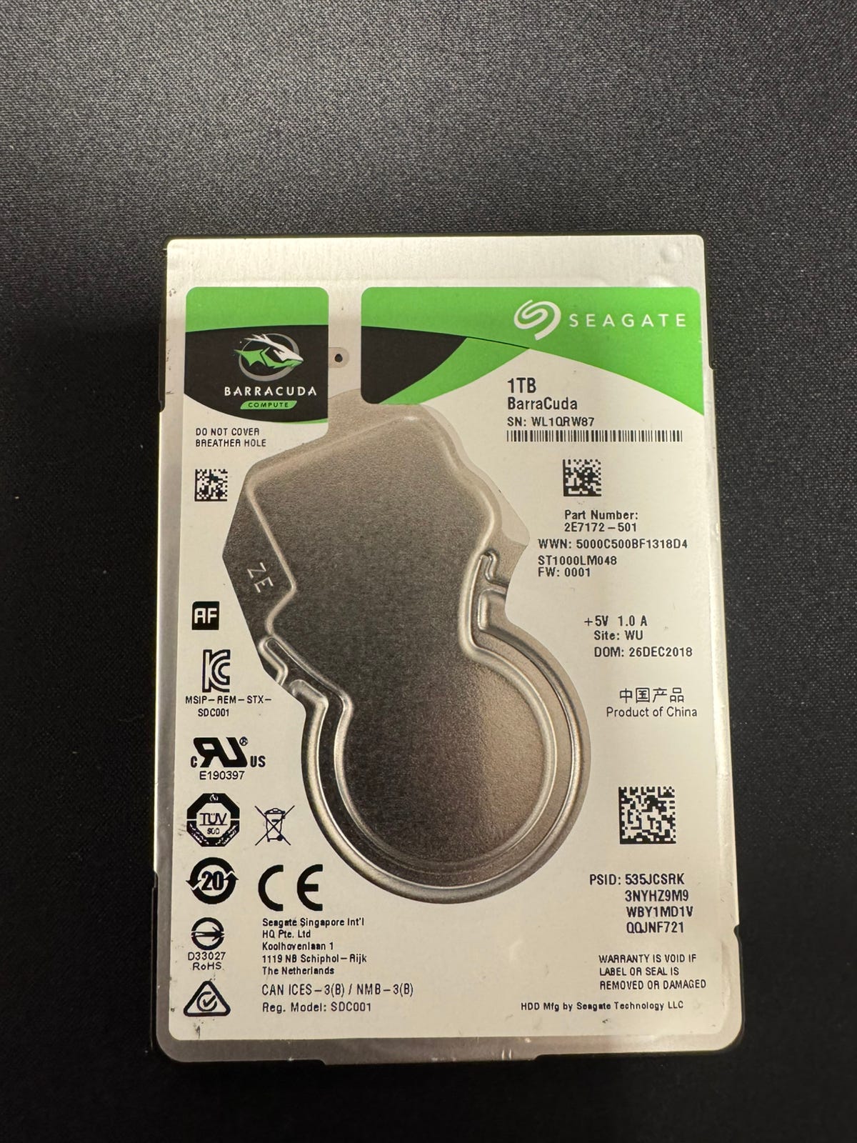 HDD Seagate Barracuda ST1000LM048 128MB 1TB | FINN-torget