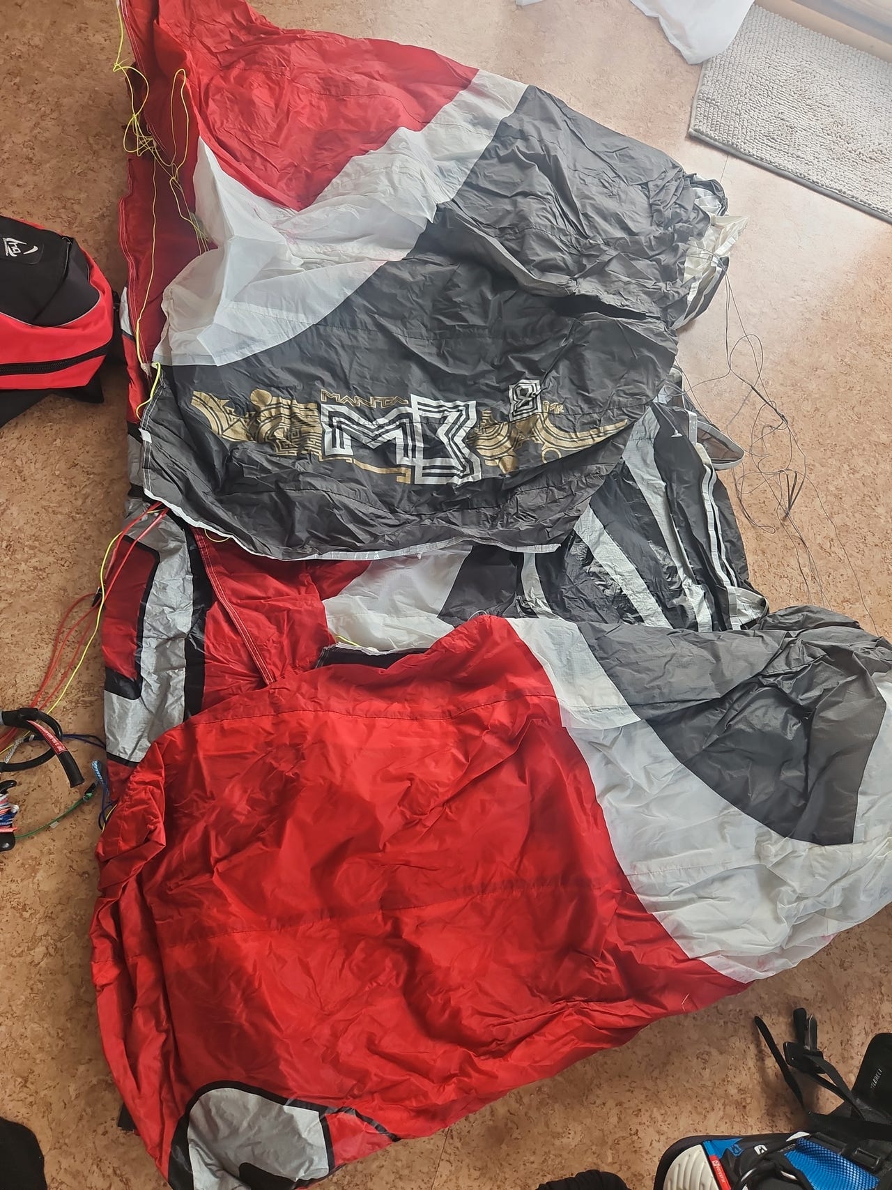 2011 Snowkite Ozone Manta 3 (III) 8m2 komplett, foil, ready to fly ...