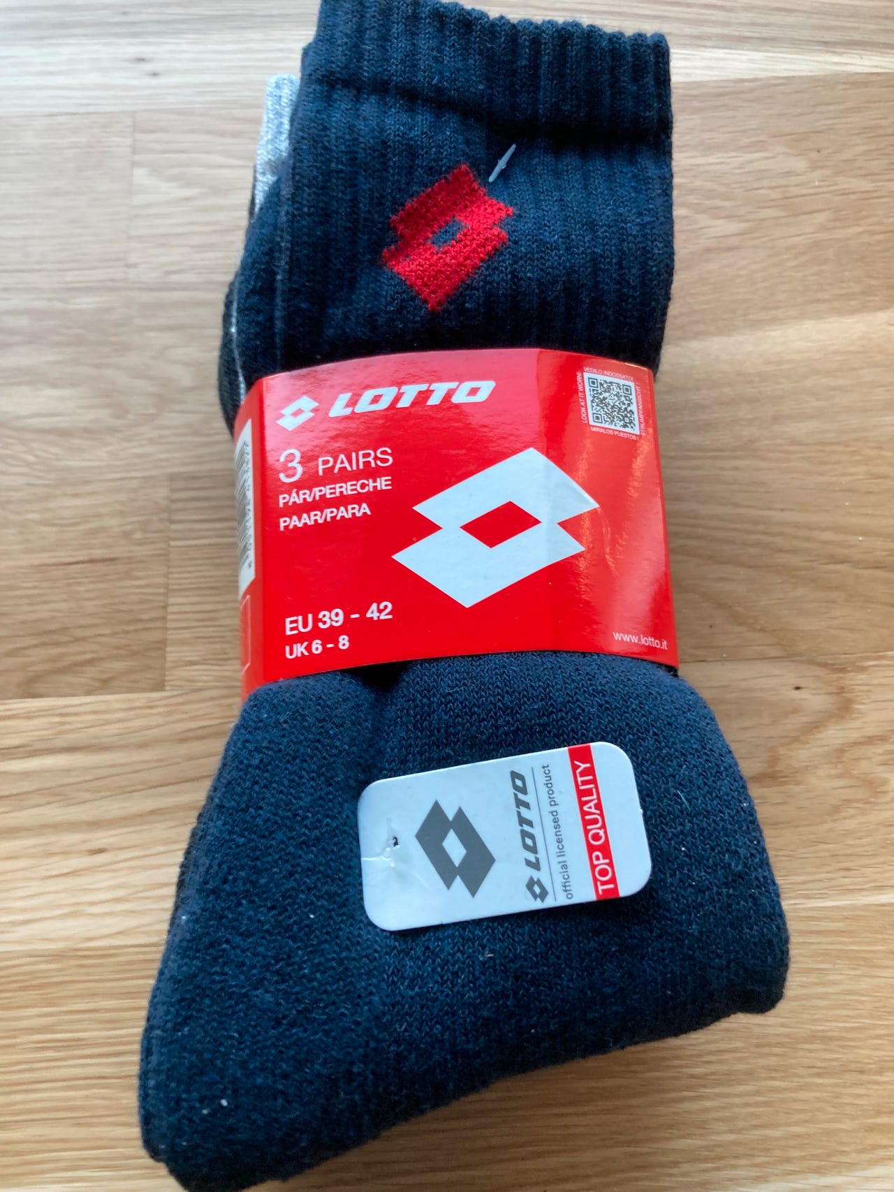Nye Lotto sports sokker str 39-42 3 par | FINN-torget
