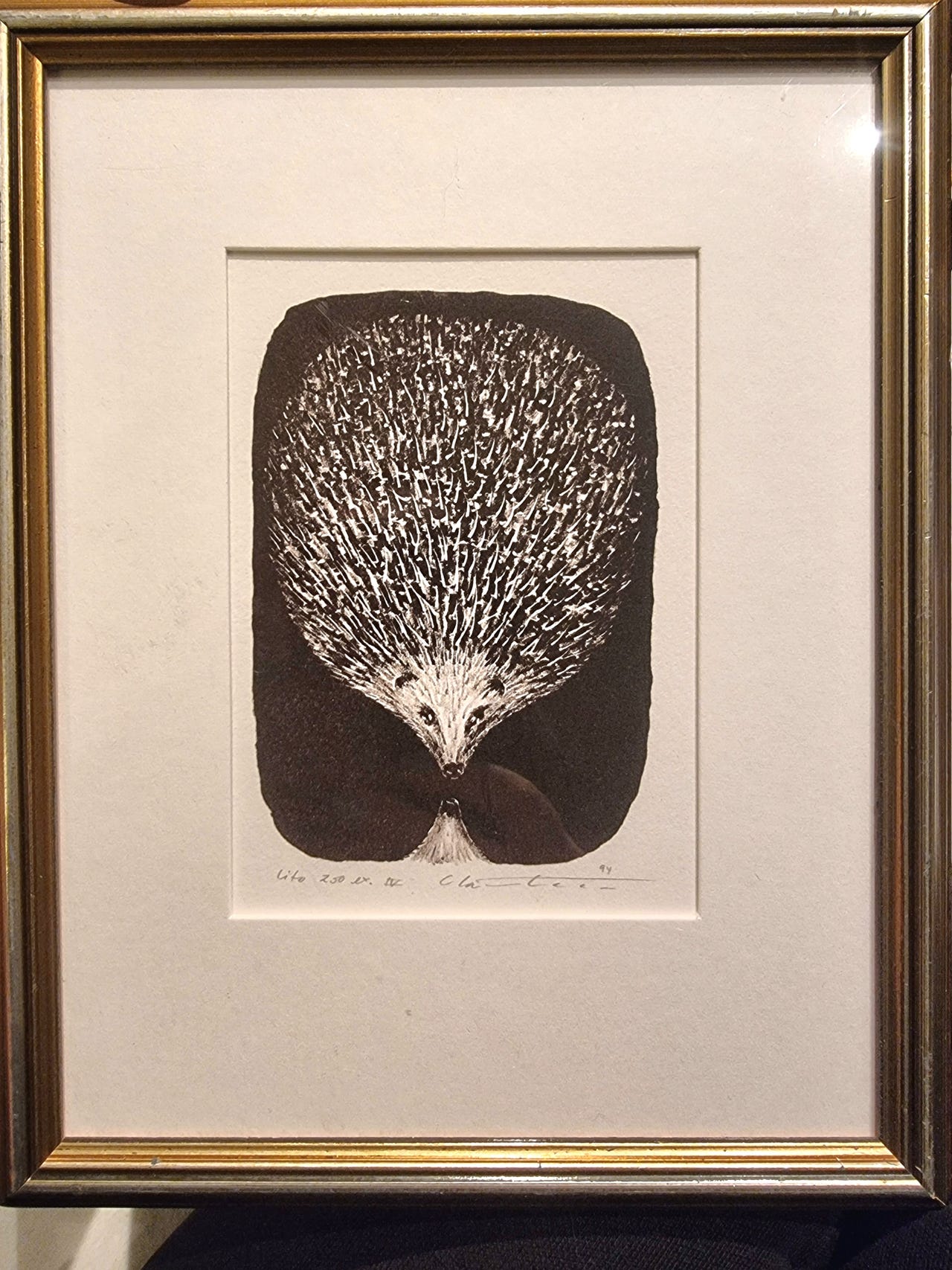 Ola Steen Litografi - Pinnsvin (1994) - Begrenset Opplag 250 | FINN-torget