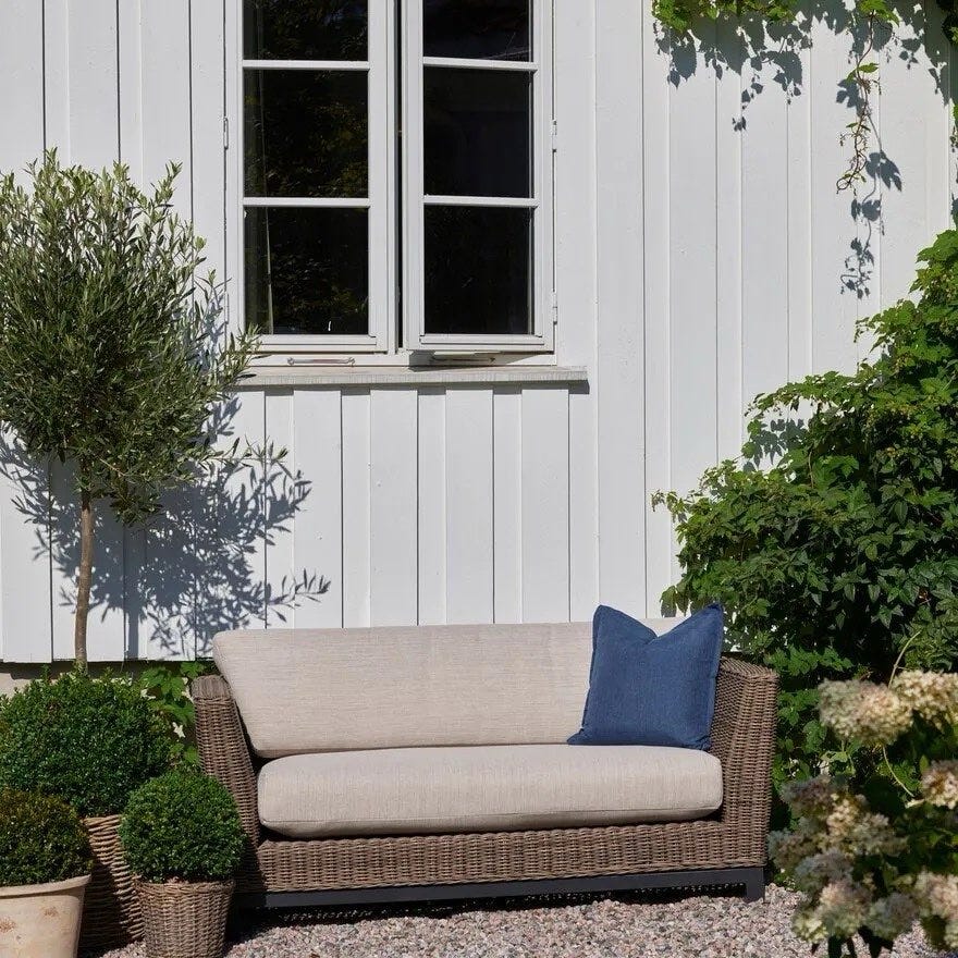 Signature Collection by Halvor Bakke Utesofa Aluminium Kunstrotting Grå ...