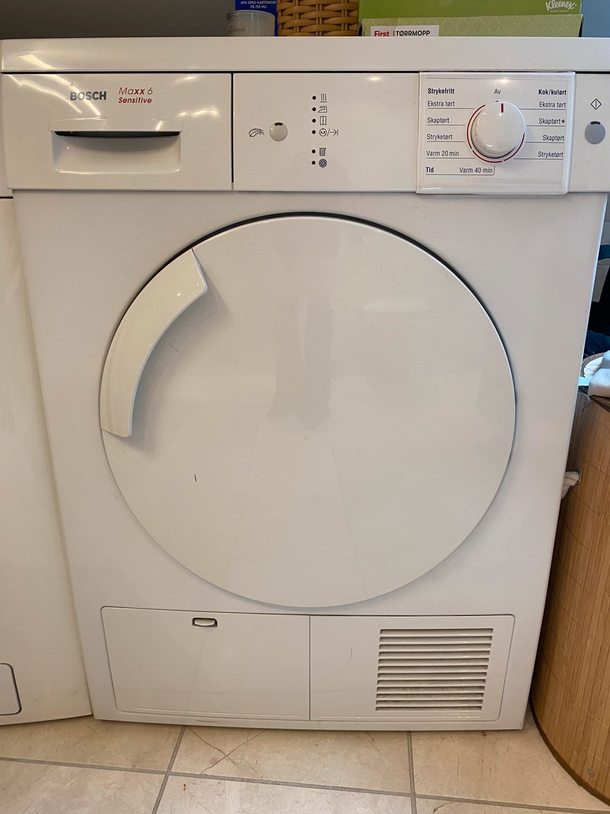 Bosch Maxx 6 sensitive tørketrommel | FINN-torget