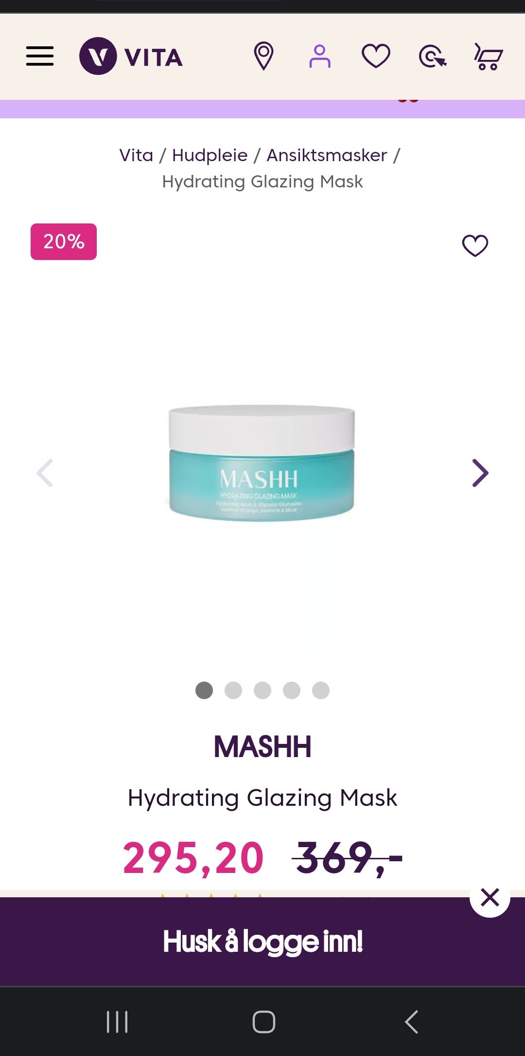 MASHH - Hydrating glazing mask ️ | FINN-torget