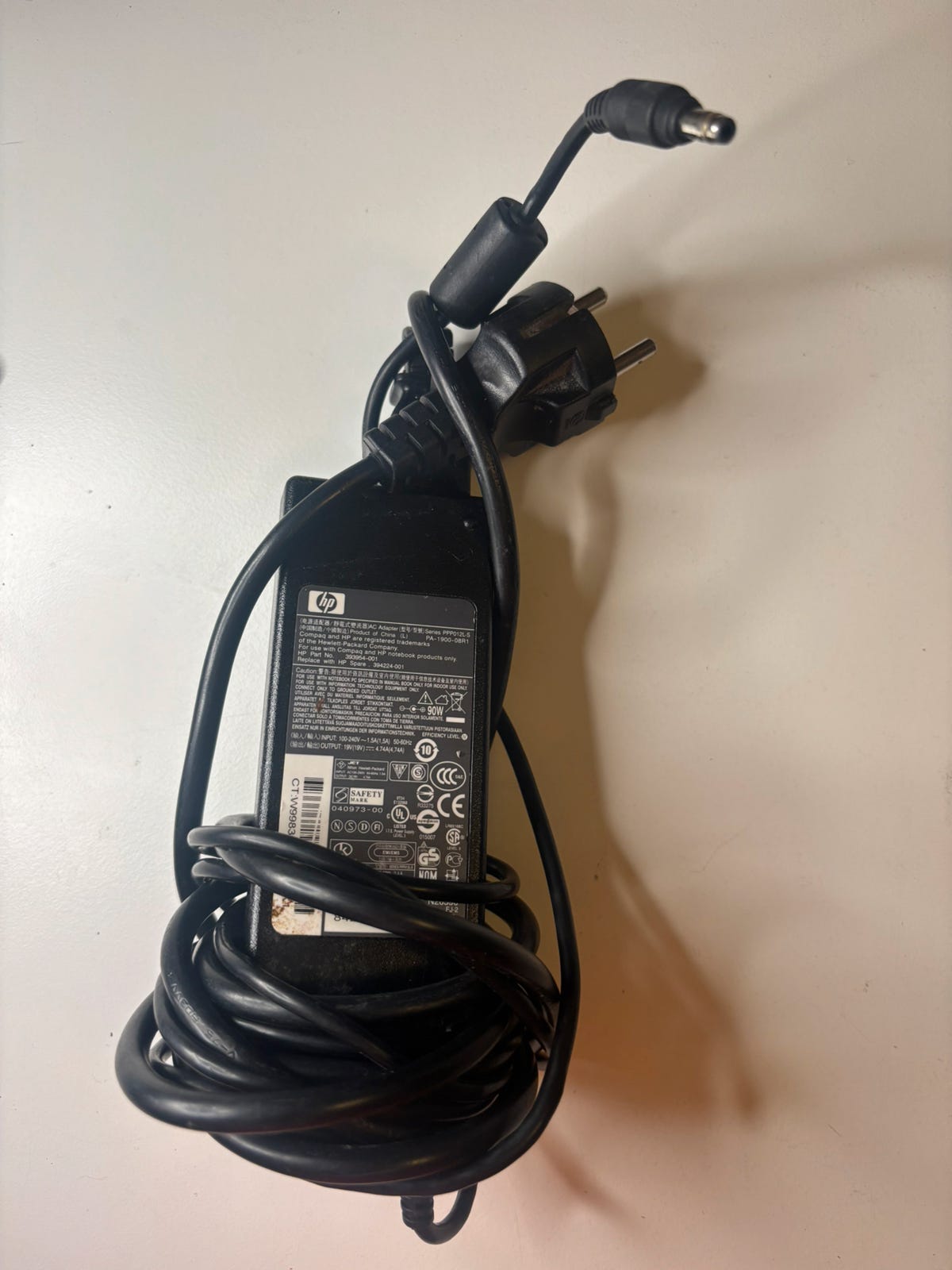HP 90W lader, adapter, strømforsyning | FINN-torget