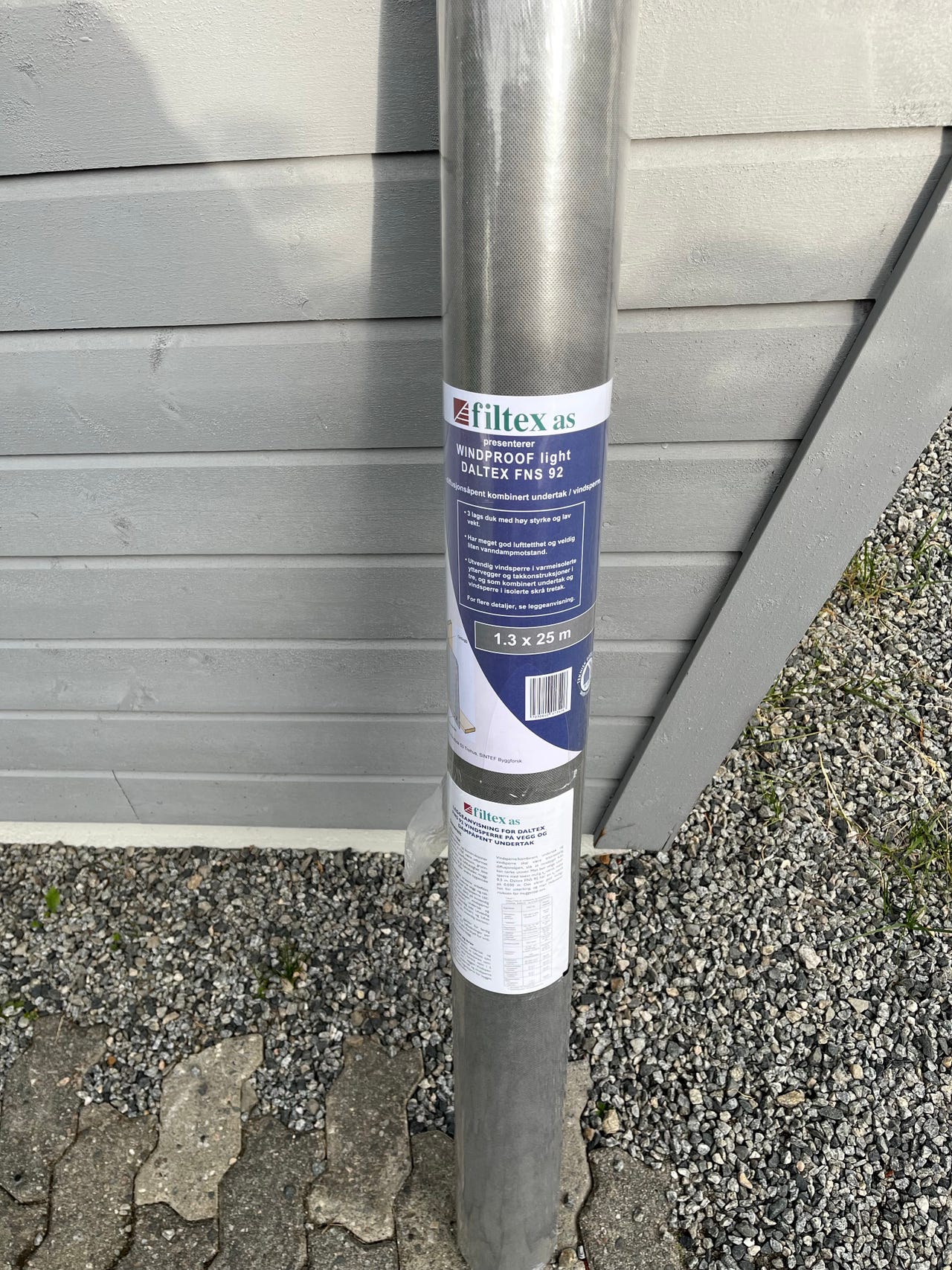 Filtex vindsperre 1,3 x 25 m, uåpnet | FINN-torget