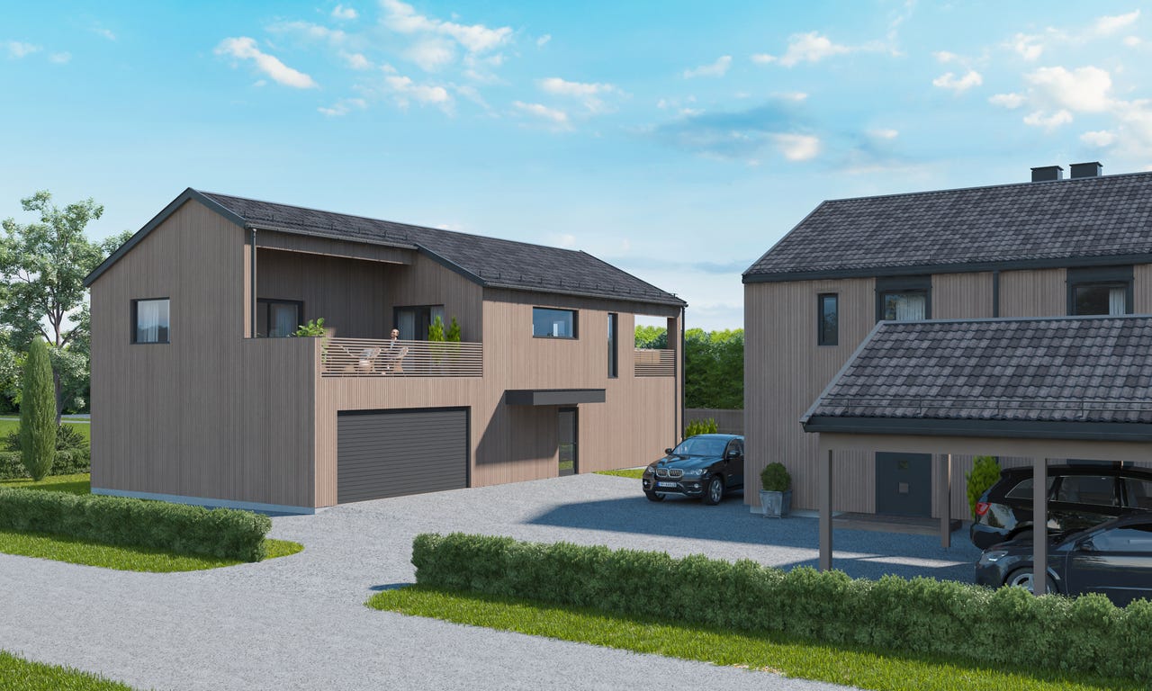 Bo moderne og lettstelt på populære Vestskogen med hage, solrike ...