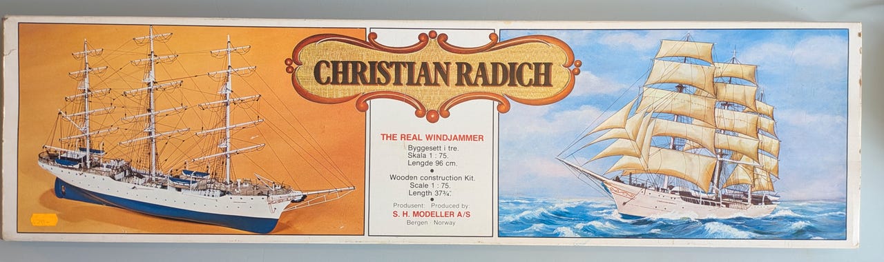 Christian Radich med beslagsett og skrog etc.. | FINN-torget