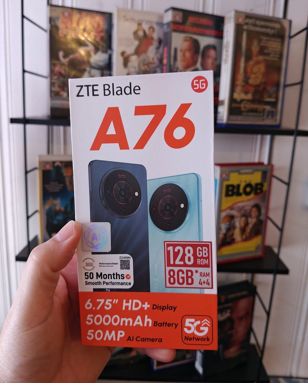 ZTE Blade A76 5G 6.75" 120Hz 50MP AI 4K HDR Kamera ny i forseglet eske | FINN-torget