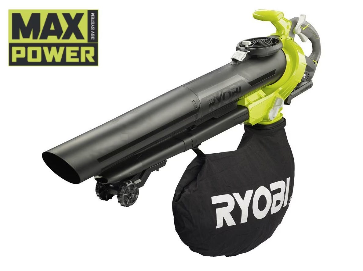 RYOBI 36V MAX POWER kraftfull løvblåser/suger/hagerydder | FINN-torget