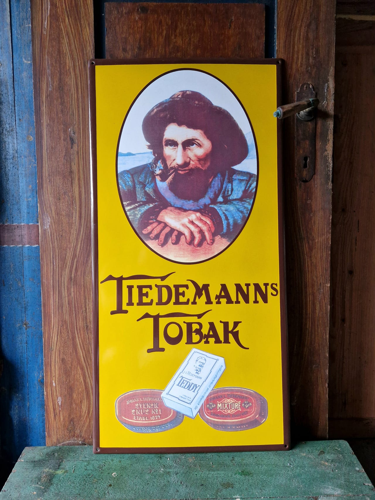 Tiedemanns tobak emaljeskilt | FINN-torget