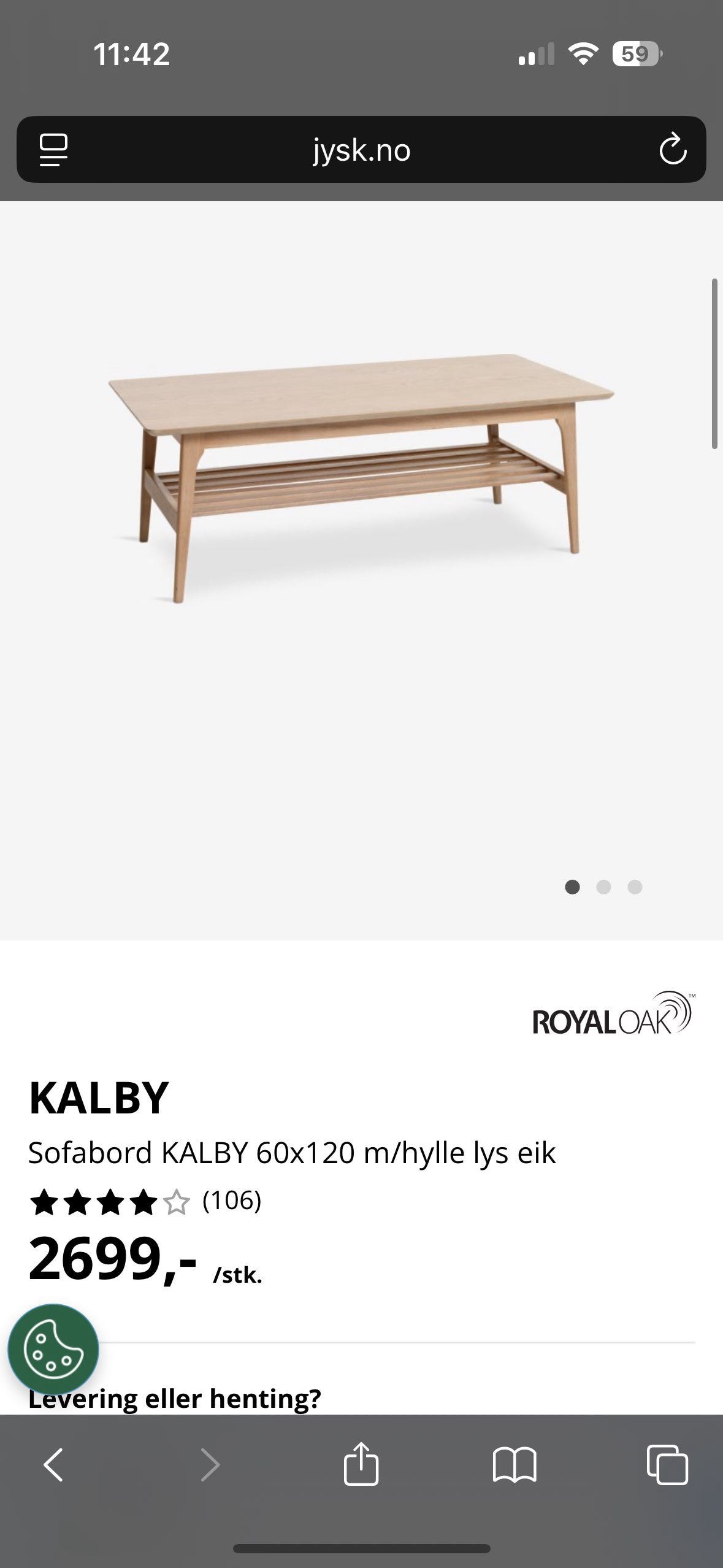 KALBY sofabord | FINN-torget
