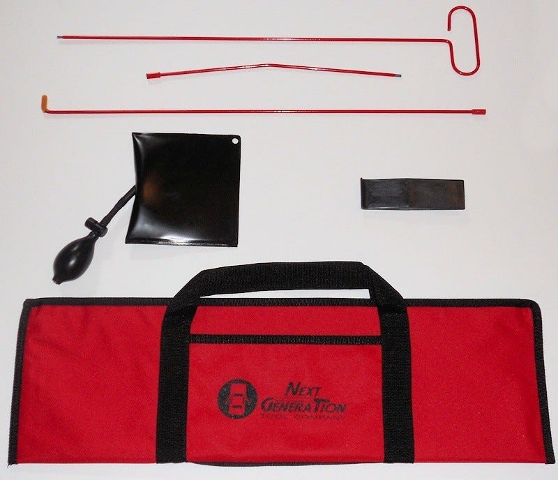 Dirkesett. Stang, kile og luftpute i bag. | FINN-torget