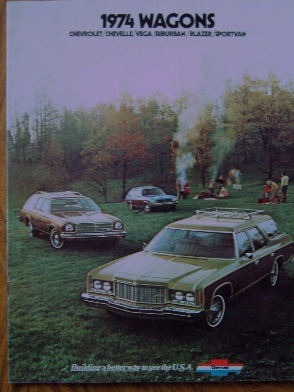 Bilbrosjyre 1974 Chevrolet Wagons | FINN-torget