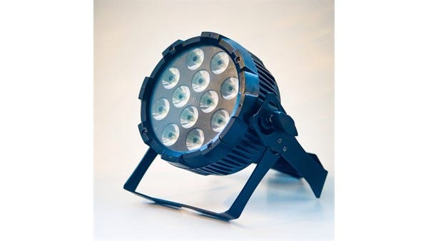 Bright XLED 12x8W BLACK RGBW LED Wash med hook clamp | FINN-torget