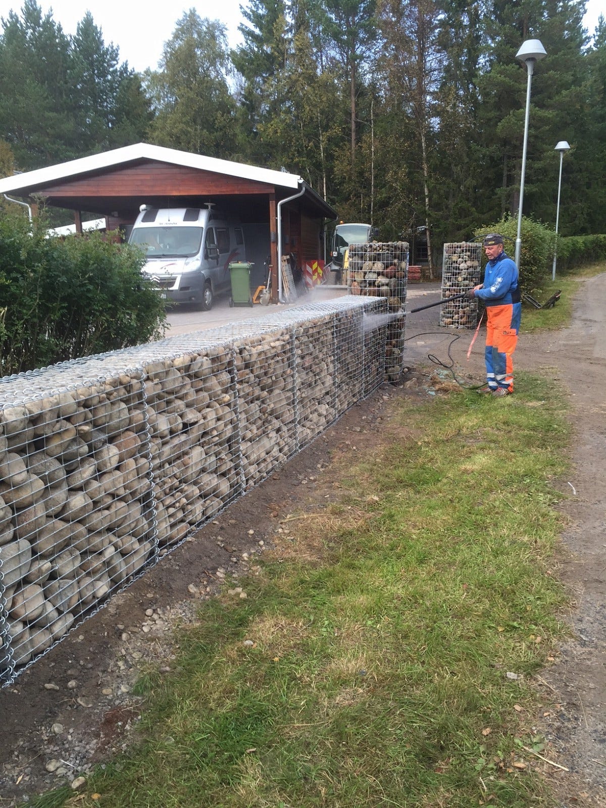 Gabion netting kasse til støttemur og gjerde 100x50x100 cm | FINN-torget