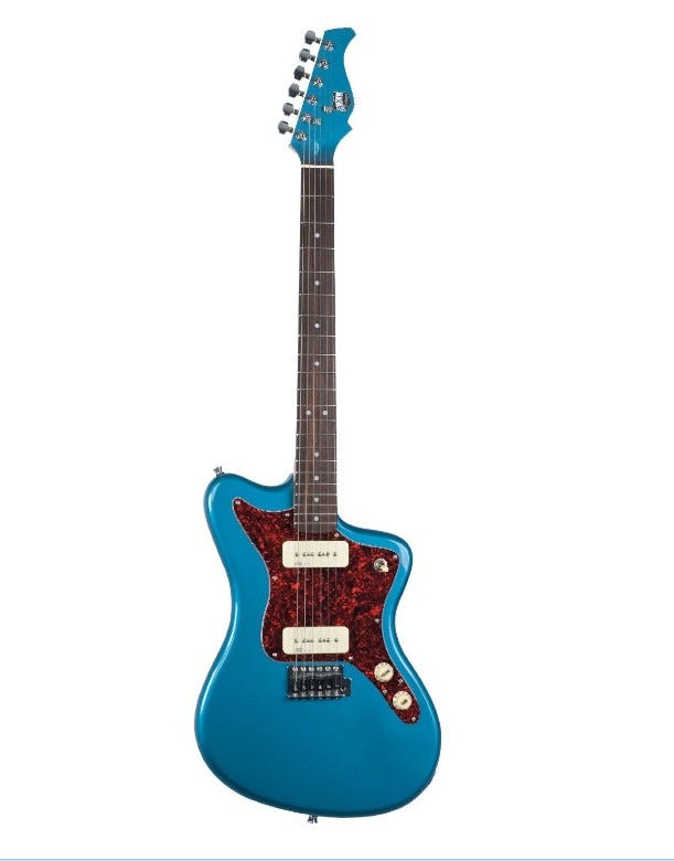 AXL AZ-800-BLP Marquee MJZ Electric Guitar, Lake Placid Blue | FINN-torget