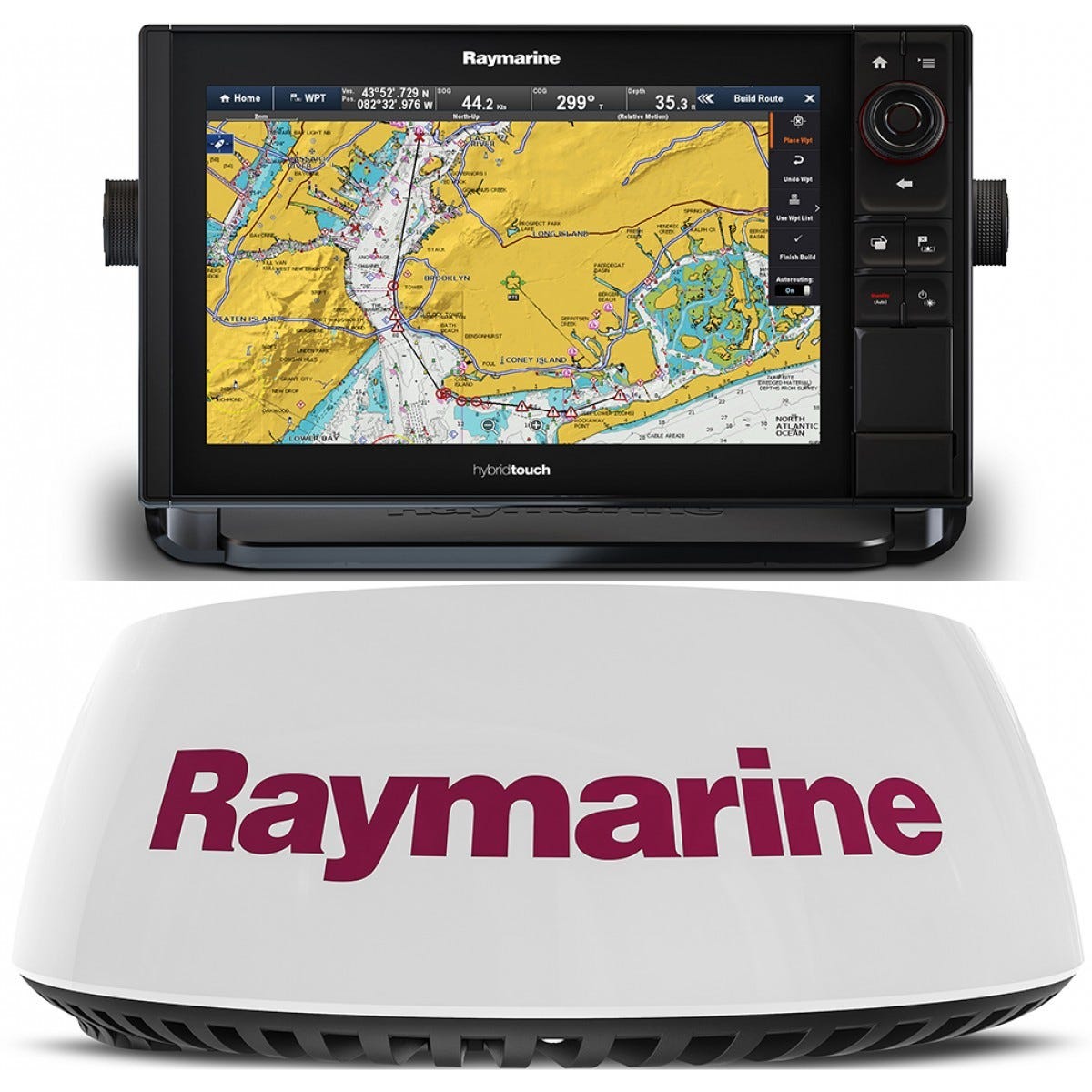 Raymarine eS128 kartplotter med ekkolodd + Quantum radar | FINN-torget
