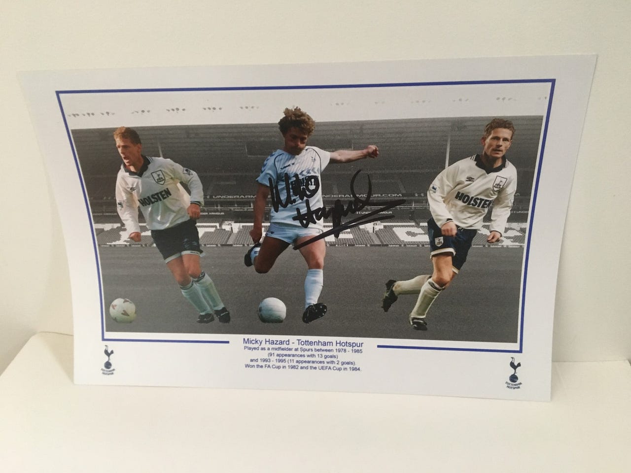Tottenham Hotspur - Micky Hazard autentisk signert fotocollage | FINN ...