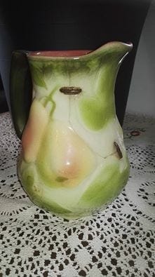 Antikk meget flott mugge med gammel klinket reperasjon | FINN-torget