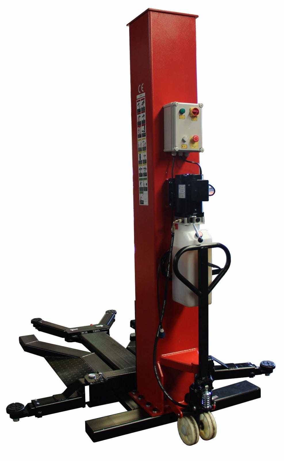 TechLift E2, ensøyler, flyttbar løftebukk, 2500kg, på lager | FINN.no