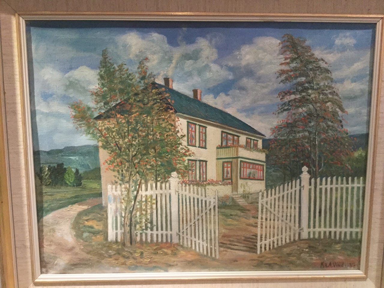 Kristian A Vindi, Fint oljemaleri på lerret | FINN-torget