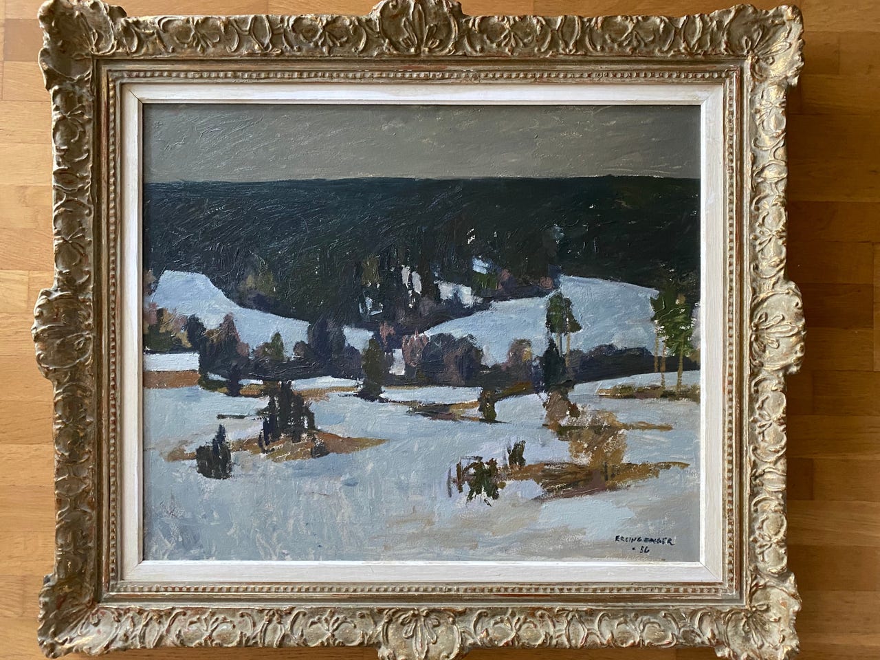 KUPP! STOR ERLING ENGER, O.P.P, lysåpning: 60x73cm. | FINN torget