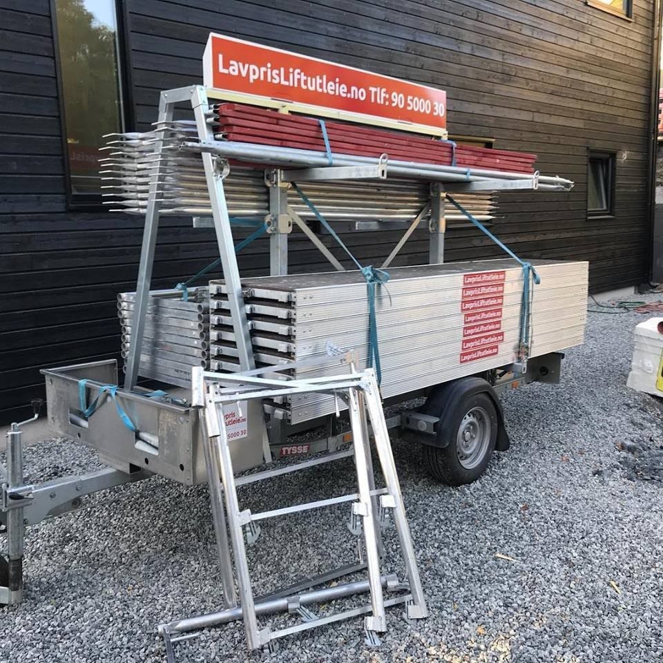 Stillas til leie 79kvm med henger Lavpris Liftutleie avd. BÆRUM | FINN ...