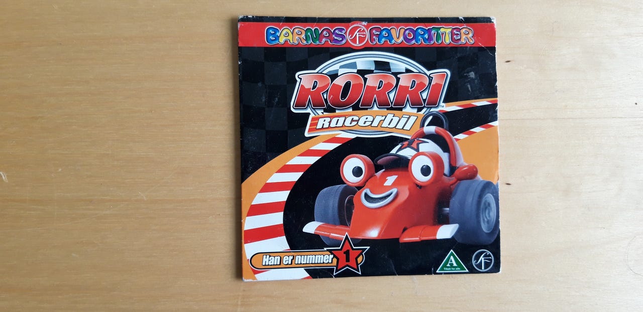 Rorri Racerbil - Møt Rorri Racerbil -DVD | FINN-torget