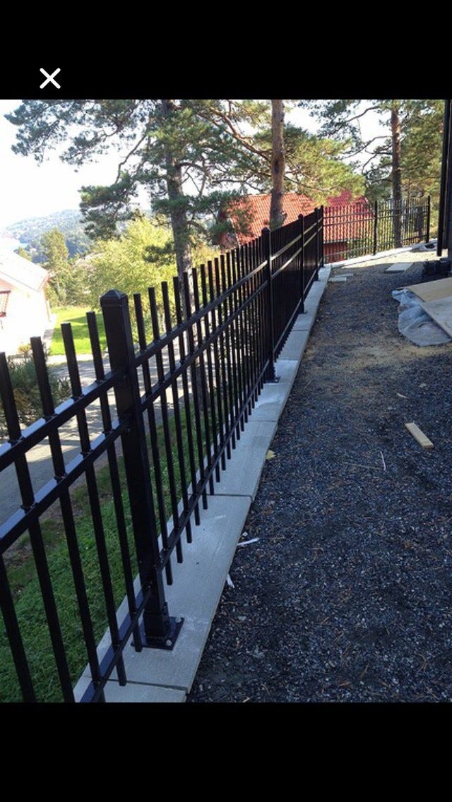 Gjerde i stål på 96 cm og 120 cm høyde. | FINN torget