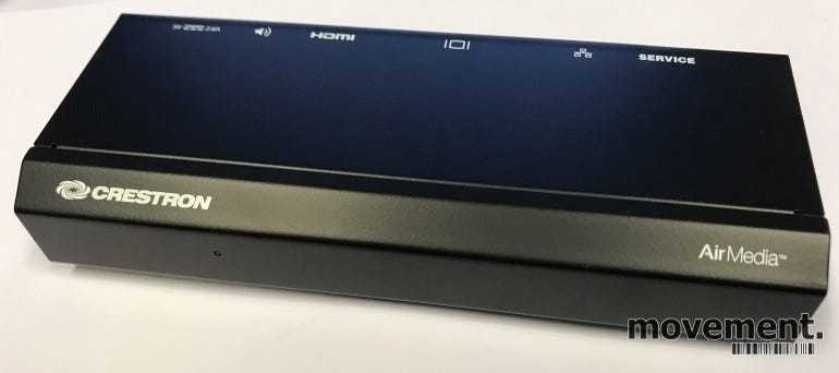 2 stk AV-utstyr: Crestron AM-100 AirMedia Presentation Gateway ...