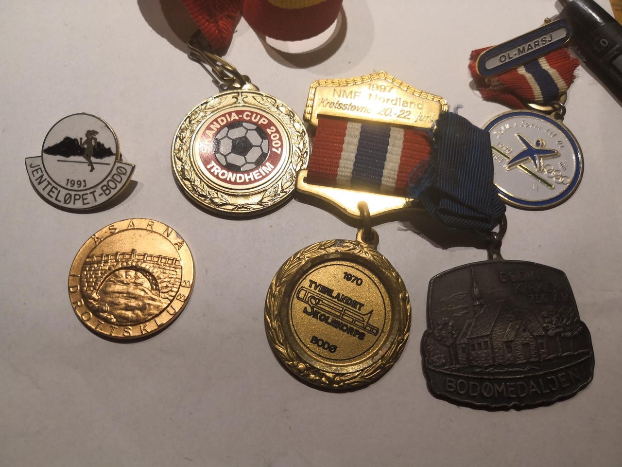 Norge, div medaljer se bilder, ool, skolekorps, bodø kirke, osv | FINN ...